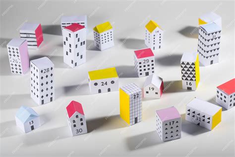 Premium Photo Paper City Made Of Paper The Layout Of The Living Array Construction Model