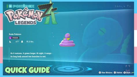 Where To Catch Ekans In Pokemon Legends Za Location Quick Guide Youtube