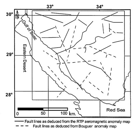 Tectonic Lines As Deduced From The Rtp Aeromagnetic And Bouguer Anomaly