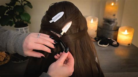 Playing With Your Hair Until You Fall Asleep Asmr Minimal Talking Youtube