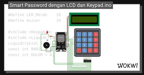 Smart Password Dengan Lcd Dan O Wokwi Esp32 Stm32 Arduino