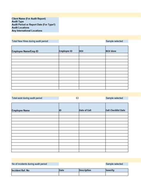General Sampling Sheet Pdf