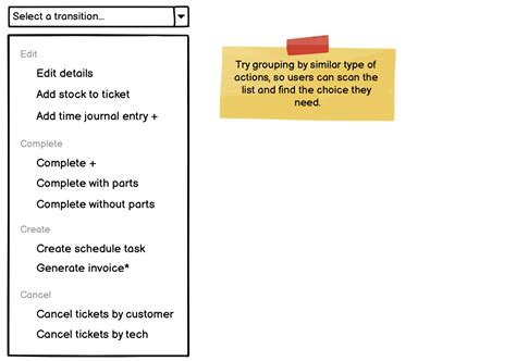 Gui Design Best Ux For A Dynamic List Of Actions Operations User Experience Stack Exchange