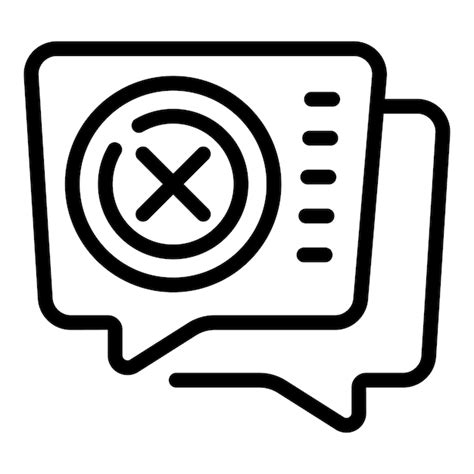 Premium Vector Delete Chat Icon Outline Vector Social Account Remove People