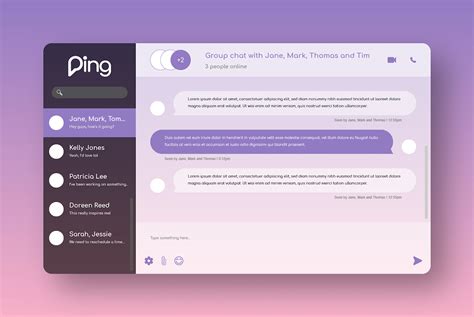Ping Messaging UI Design On Behance