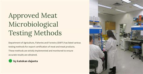 Approved Meat Microbiological Testing Methods