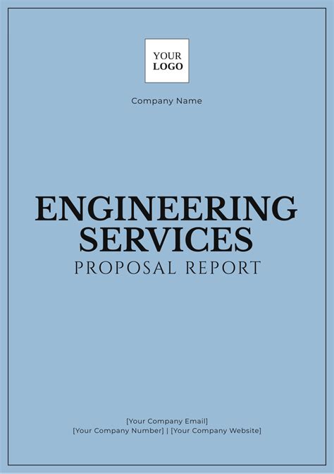 Free Engineering Services Proposal Report Template To Edit Online