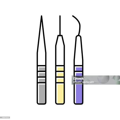 속눈썹 연장 색상 아이콘 벡터 일러스트레이션을 위한 핀셋 2차 도형에 대한 스톡 벡터 아트 및 기타 이미지 2차 도형 개선 개인 장식품 Istock