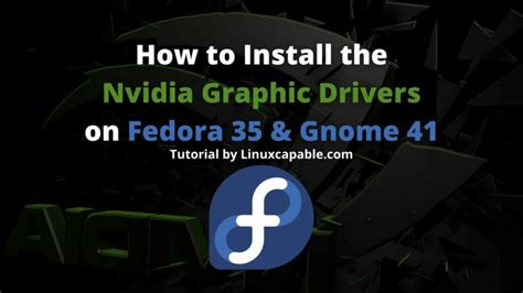 Install Nvidia Driver R Fedora