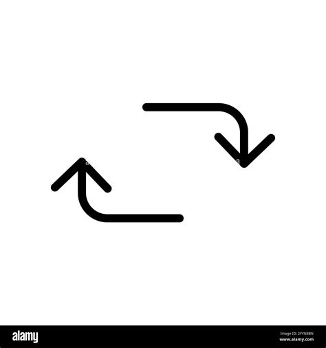 Reload Arrow Icon Recycle Arrows Sign Refresh Symbol Vector Isolated On White Stock Vector