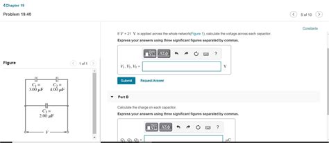 Solved Constants If V V Is Applied Across The Whole Chegg