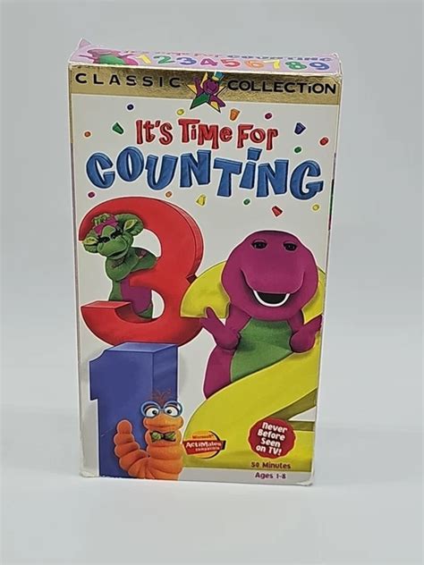 Barney Its Time For Counting Classic Collection Vhs Sing Along Songs