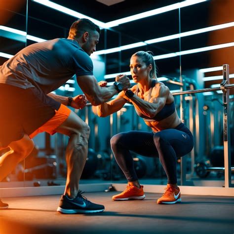Personal Training Workout Sessions Premium Ai Generated Image