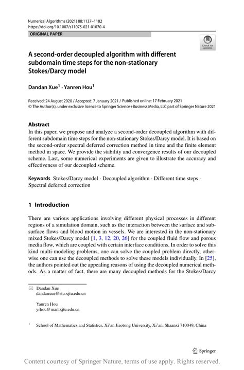 A Second Order Decoupled Algorithm With Different Subdomain Time Steps
