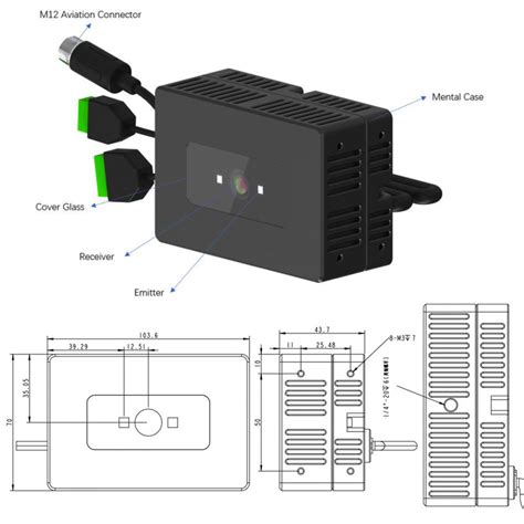 synexens工业户外4米飞行时间传感器深度3d相机测距仪 cs40 tofsensors