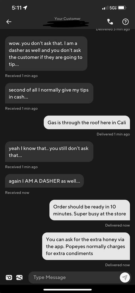 I unassigned after she said “I’m a dasher as well” and she couldn’t tip $2 at least. Order was ...
