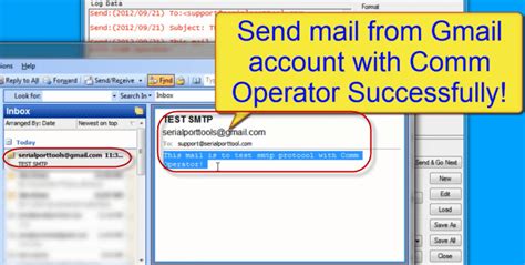 Test Smtp Gmail With Comm Operator Serial Port Tool