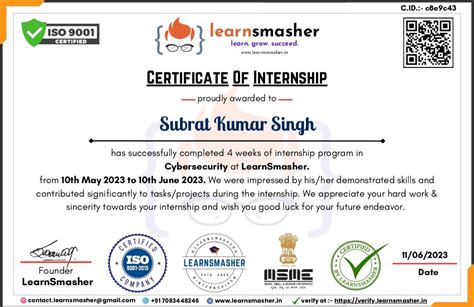 subrat singh on linkedin connecton cybersecurity cybersecurity internship