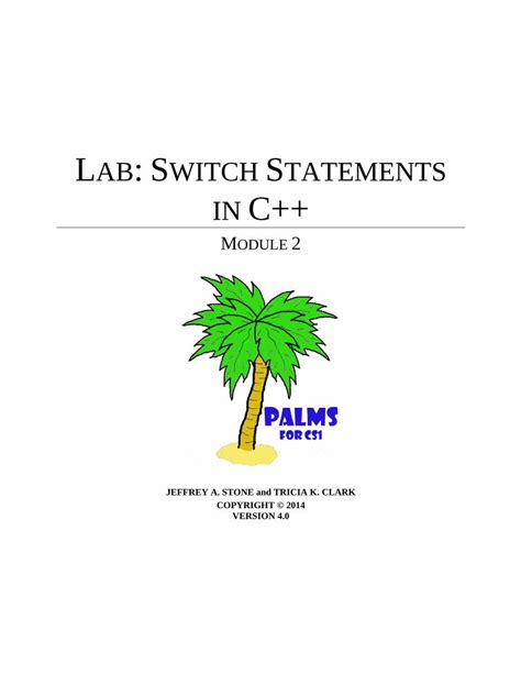 Pdf Lab Switch Statements In C · Understand The Structure Of C