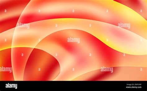 curvature abstract orangy red background with rounded translucent