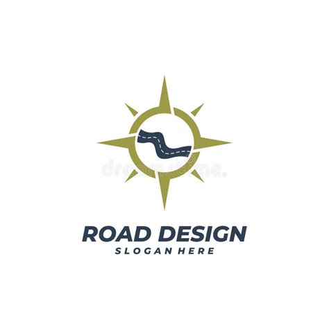 Compass Road Logo Vector Template Creative Road Logo Design Concepts