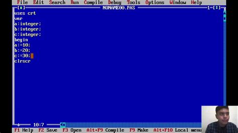 Tugas Pengantar Coding Program Menggunakan Turbo Pascal Youtube