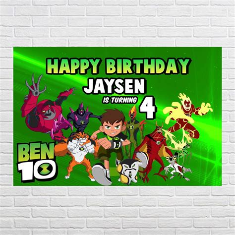 Jual Ben 10spanduk Ulang Tahun Backdrop Banner Spanduk Ulang