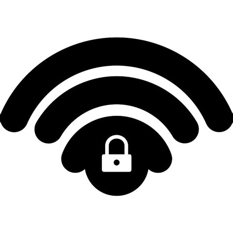 Wifi Protected Symbol Vector SVG Icon SVG Repo