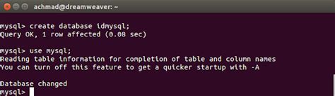 Membuat Database Mysql Dengan Cmd
