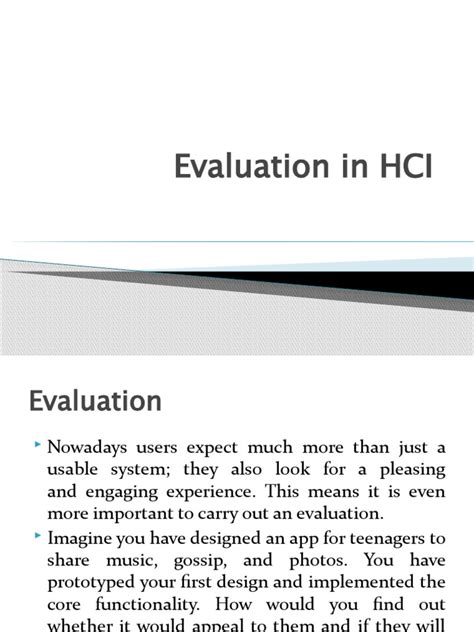 Evaluation In Hci Pdf Usability Cyberspace
