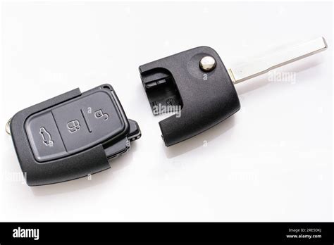 Car Key Immobilizer Isolated On White Stock Photo Alamy