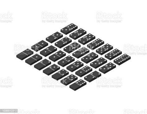 도미노 설정합니다 흰색 배경에 고립 3 차원 벡터 그림입니다 0명에 대한 스톡 벡터 아트 및 기타 이미지 0명 3차원 형태 도미노 Istock