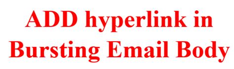 Oracle Application S Blog How To Add Hyperlink In The Email Body Using