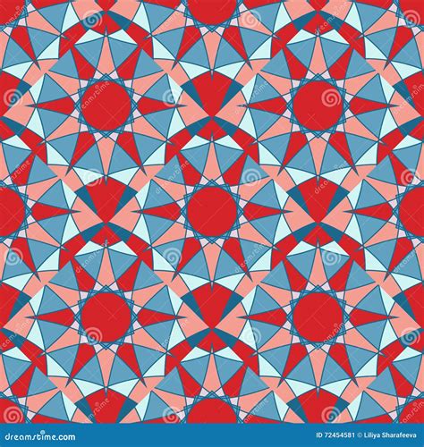 Seamless Spirograph Pattern Stock Vector Illustration Of Ornamental Abstract 72454581