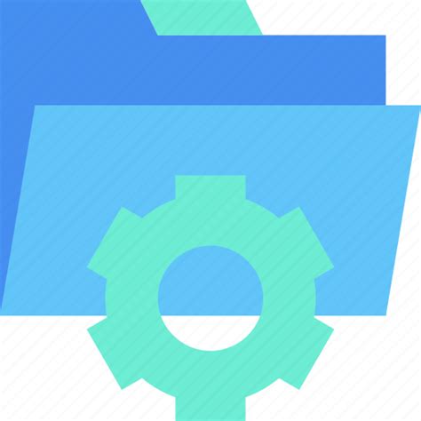 configuration setting manage gear folder file data icon