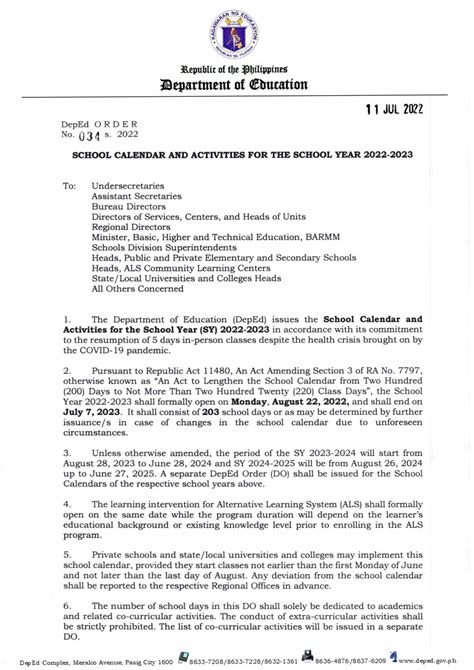 Deped Order Class Program 2025 To 2025 - Hayden Miles