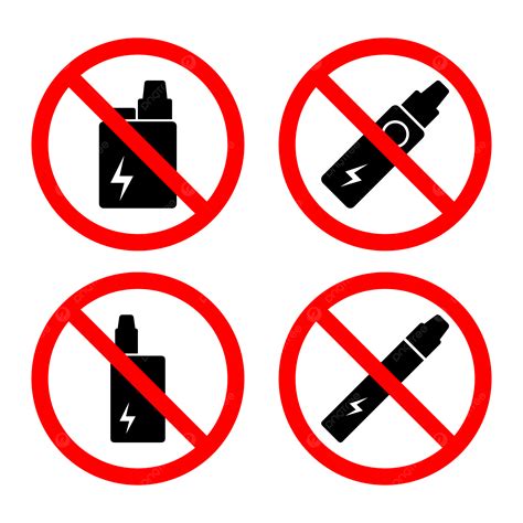 No Vape Vaping Sign Pack Vector No Vape Vaping Sign Pack No Vape