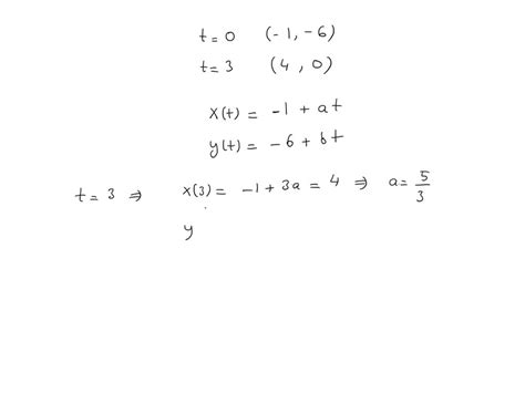Solved Given The Information Below Define Set Of Parametric Equations