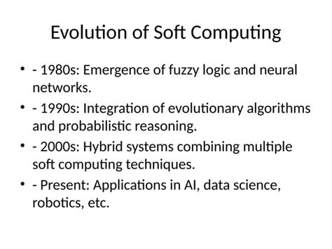 evolution of soft computing fuzzy logic pptx