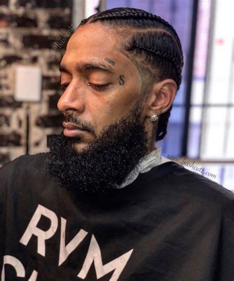 Pin By Tashiagentry On Nipsey Hussle Mens Braids Hairstyles Cornrow