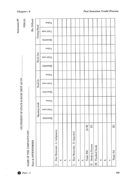 Stock Statement Format Sbi Pdf