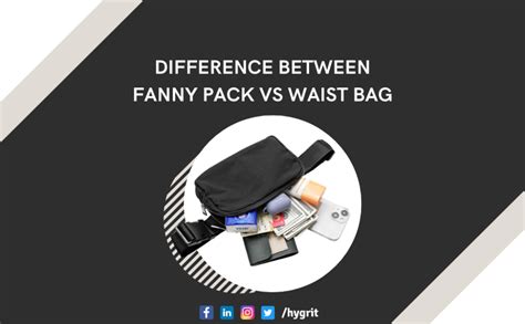 Fanny Pack Vs Waist Bag Understanding The Difference