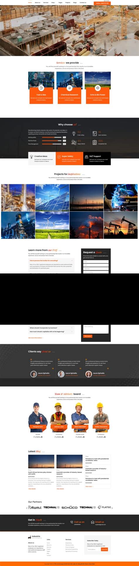 Source Code Mẫu Website Giới Thiệu Công Ty Xây Dựng Chuẩn đẹp 2025