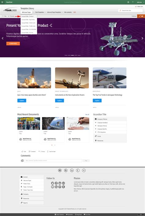 Modern Templates For Sharepoint Online O365 And Sharepoint 2019