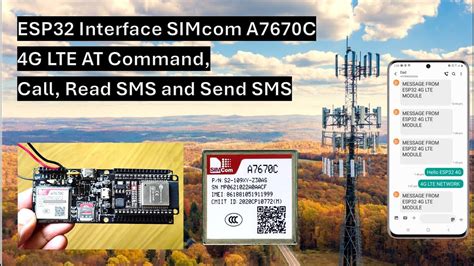 Esp32 Interface Simcom A7670c 4g Lte At Command Call Read Sms And Send Sms Youtube