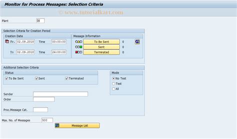 CO XT SAP Tcode Monitor For Process Messages