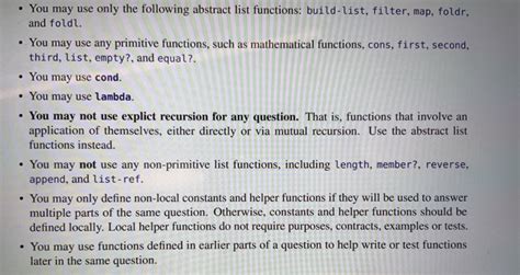 Solved C Write A Function Prefix N Lst That Produces The Chegg Com