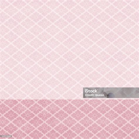 하나비시의 귀여운 일본식 패턴 배경 템플릿입니다 봄을 위한 분홍색 사각형 배너 일본 종이 스타일의 질감입니다 복고풍과 전통적인 꽃 무늬 텍스트를 위한 공간 0명에 대한 스톡