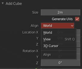 Add Mesh Align Options Usability Developer Forum