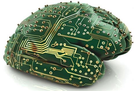 Green Circuit Brain Model Representing Eco Friendly Technology And